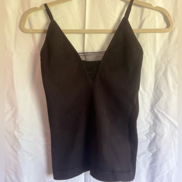 Tops | Free People Tank Top With Mesh Triangle | Poshmark